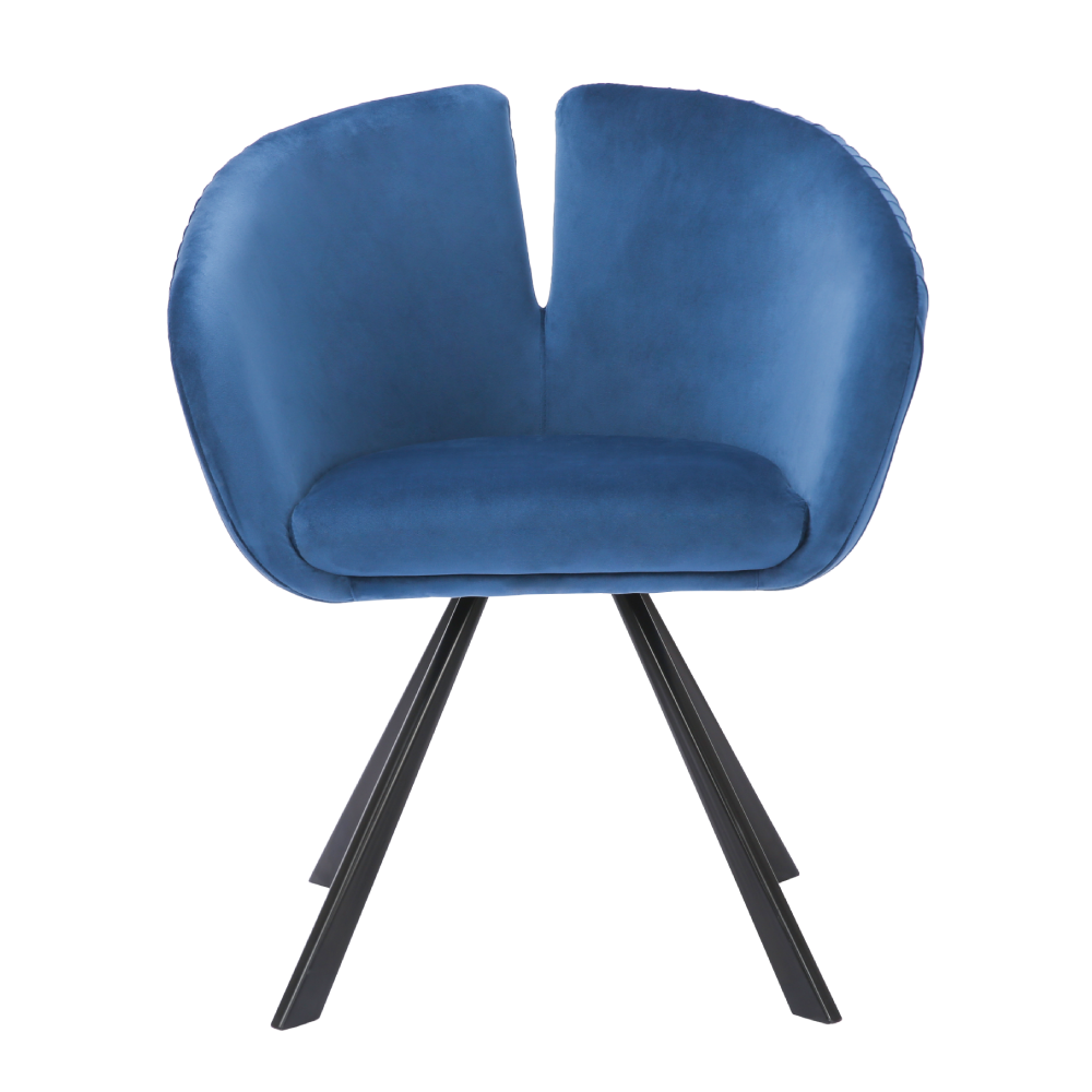 ONEX TiRo Dining Chair Ocean Blue - Dutch Velvet – ONEX HOME FURNITURE